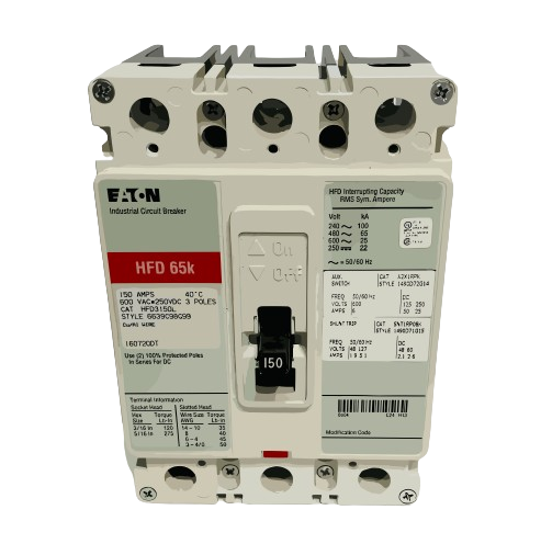 HFD3200 -20A,2P,600V EATON MOLDED CASE CIRCUIT BREAKER